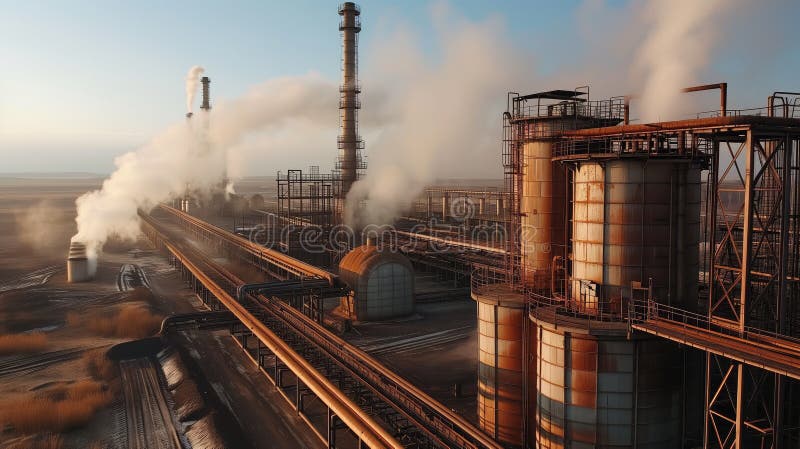 Mining and Processing Plant. Wet Sand Grading Process Stock Photo ...
