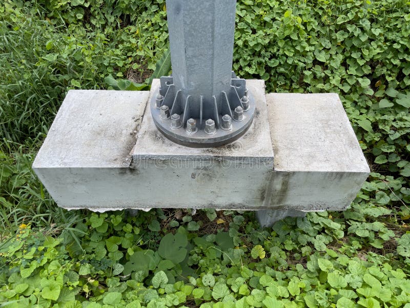 A Large Base Made of Cement. Stock Image - Image of statue, cemetery ...