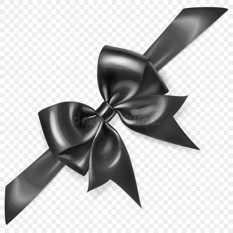 Large Beautiful Bow with Diagonal Ribbon Stock Vector - Illustration of ...