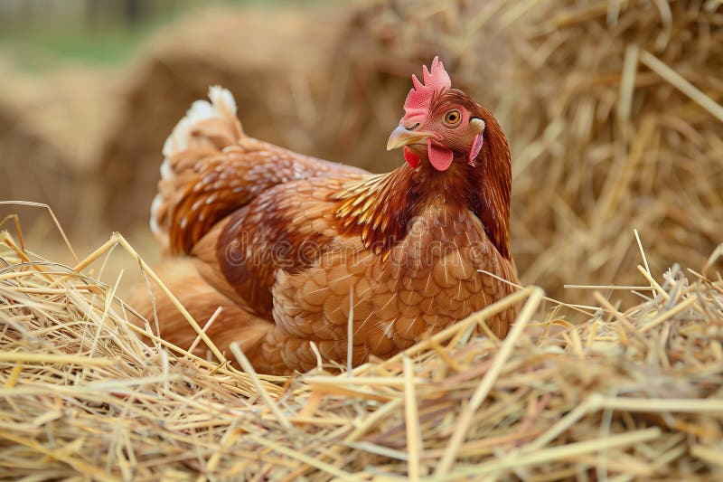 Large beautiful chicken stock illustration. Illustration of healthy ...