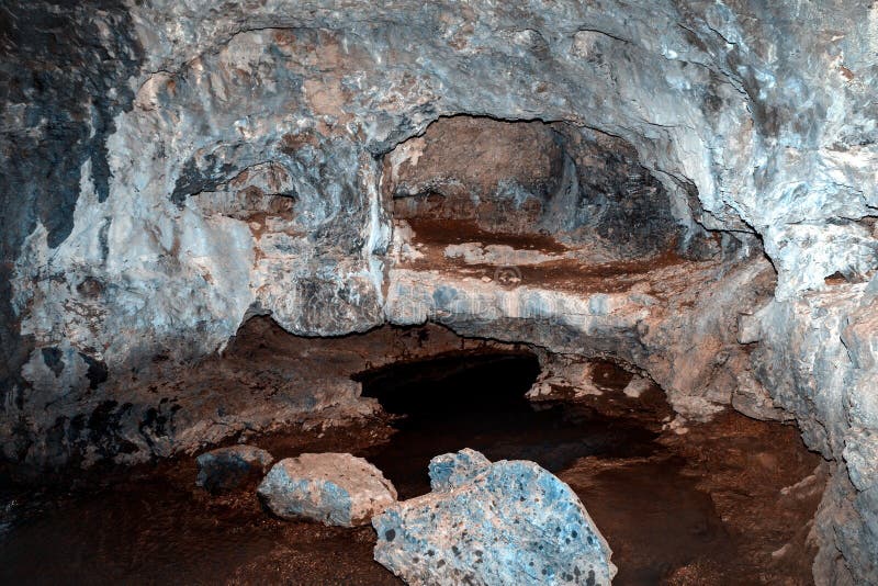 A Large Beautiful Grotto from Which the Atysh Waterfall Flows ...