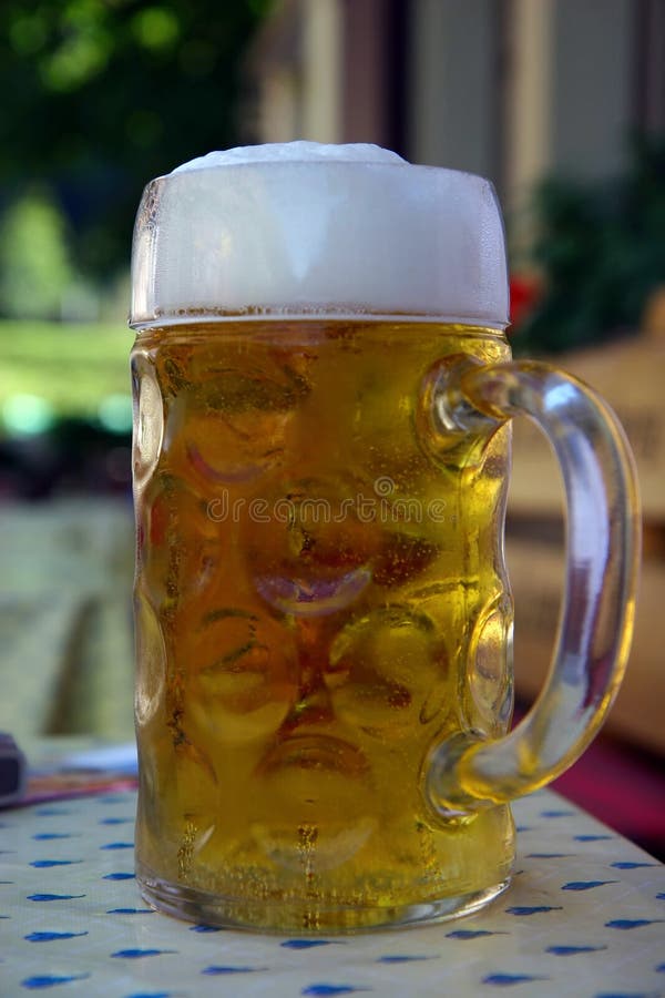 Large Beer stock photo. Image of light, amber, drunk, liter - 1518916