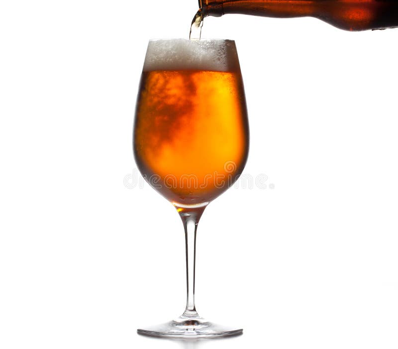 Large beer goblet chilled stock image. Image of close - 21576195