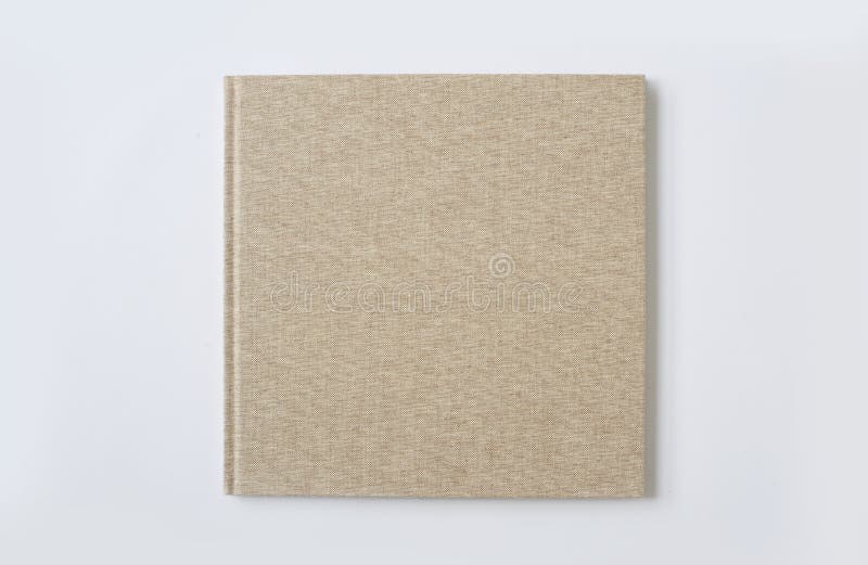 A Large Beige Hardcover Book Stock Image - Image of home, object: 172855027