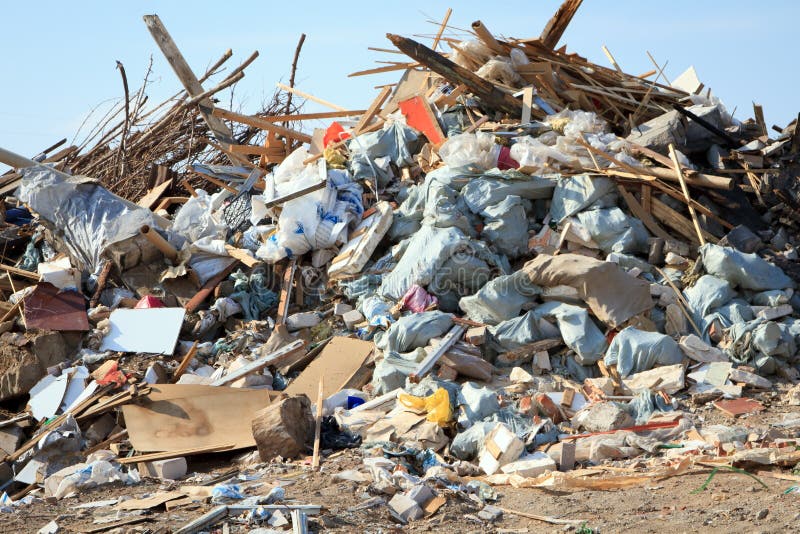 Big pile of waste garbage editorial stock image. Image of rubbish ...