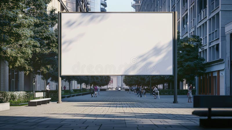 A Large Billboard Mockup Displayed at a University Campus Generated by ...