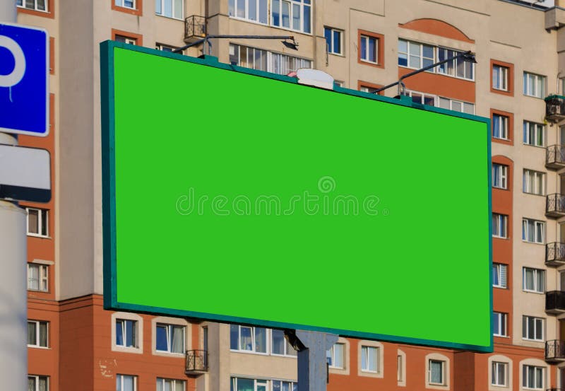 Billboards for Outdoor Advertising Along the Roads. Background for ...