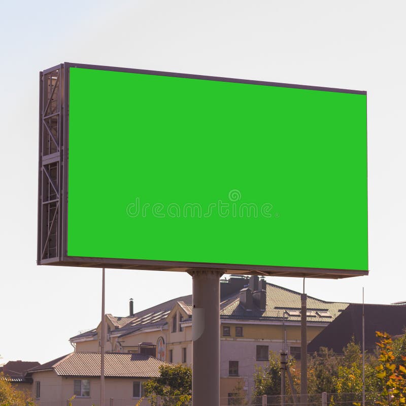 Billboards for Outdoor Advertising Along the Roads. Background for ...