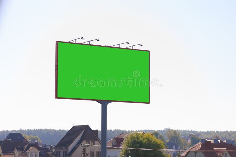 Billboards for Outdoor Advertising Along the Roads. Background for ...