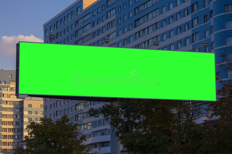 Billboards for Outdoor Advertising Along the Roads. Background for ...