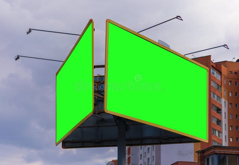 Billboards for Outdoor Advertising Along the Roads. Background for ...