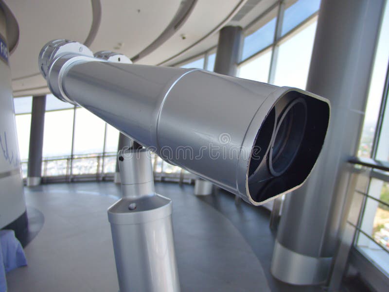 Large Binoculars Can Be Used for Viewing Views on Tall Buildings Stock ...