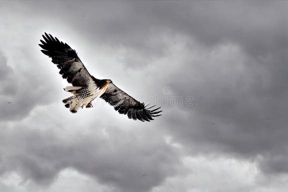 Line Drawing Hawk Soaring Stock Illustrations – 376 Line Drawing Hawk ...