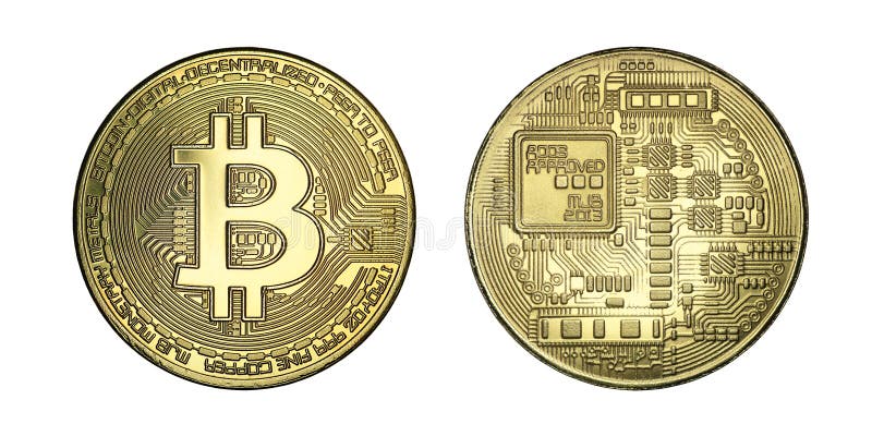 Large bitcoin coin editorial stock photo. Image of network - 245230168