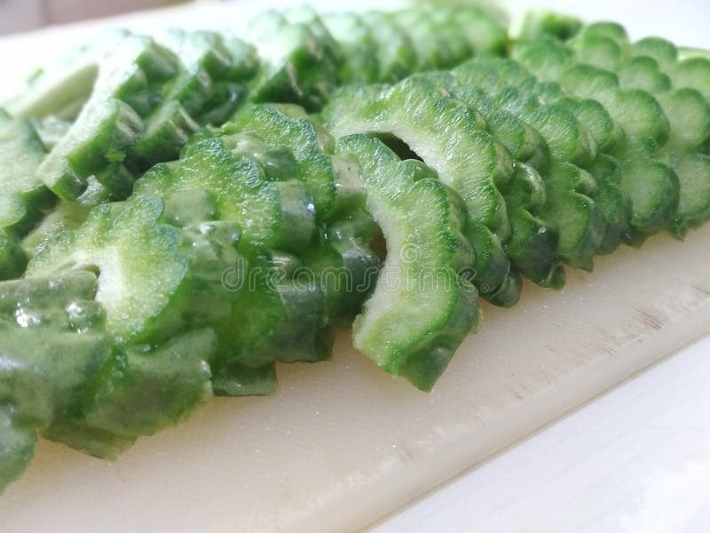 Large Bitter Gourd Bitter Melon Stock Photo - Image of healthy, large ...