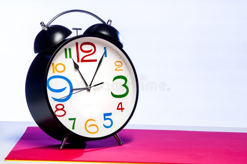 Clock with numbers falling stock image. Image of time - 3786045