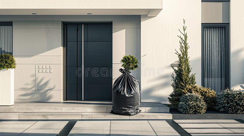 A Large Black Bag of Garbage Placed Conspicuously on the Threshold of a ...