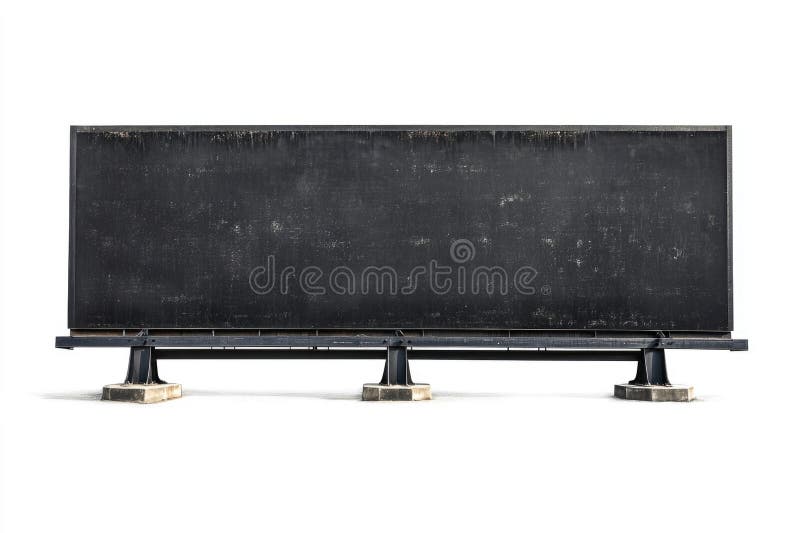 A Large Black Board Mounted on a Metal Stand, Ready for Writing and ...