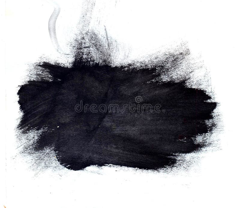 Large Black Ink Splotch. Artistic Backdrop. Stock Illustration ...