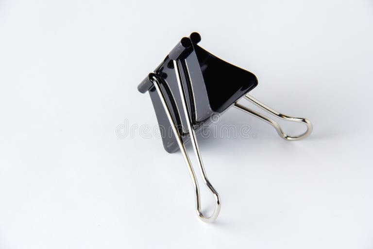 Large Black Paper Clip for Papers Stock Photo - Image of confidence ...