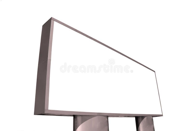 Big Blank Highway Sign stock photo. Image of blank, warning - 16679982