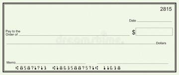 Large Blank Check - Green Security Background Stock Vector ...