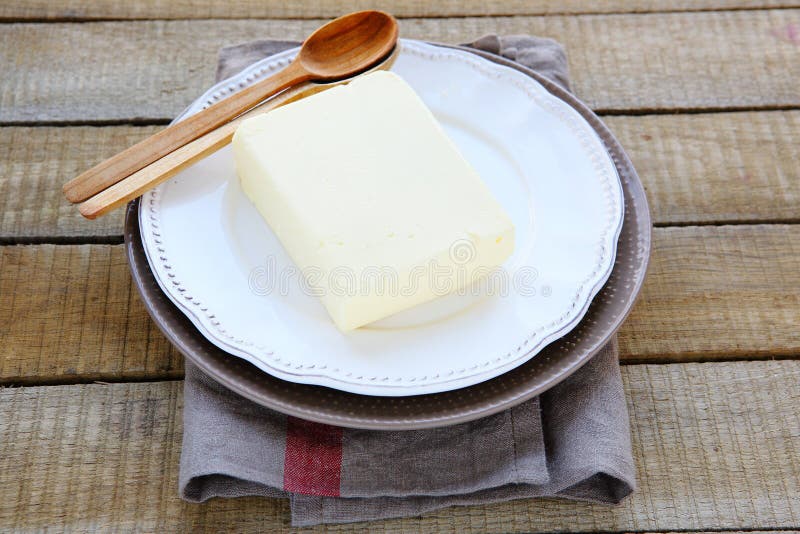 Block of butter unwrapped stock image. Image of margarine - 57753033