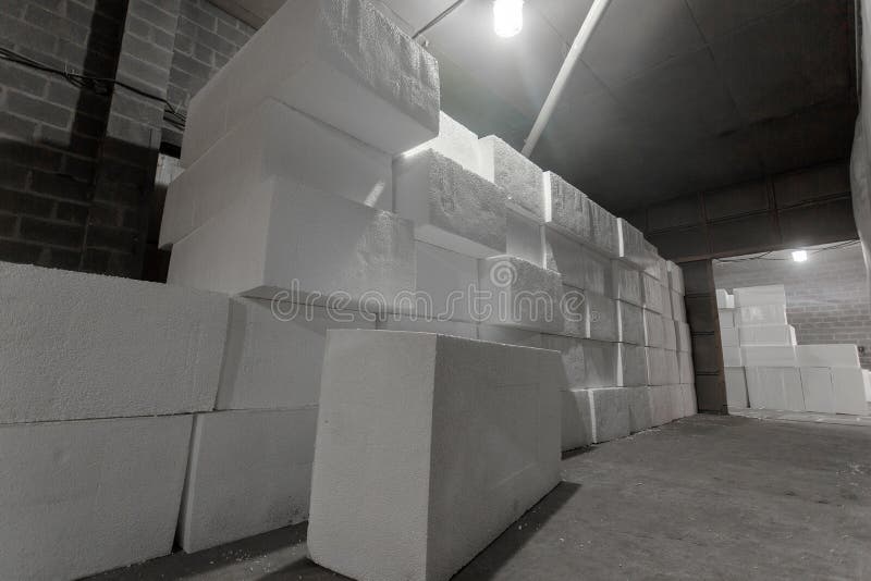 Large Blocks of Polystyrene Stock Image - Image of insulate, heat: 75602085