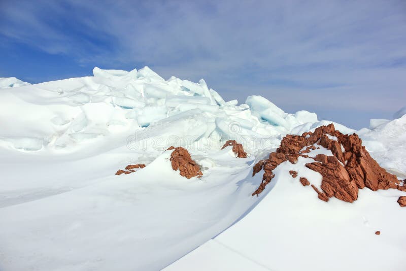 Large blocks of sea ice stock photo. Image of white, cold - 67515738