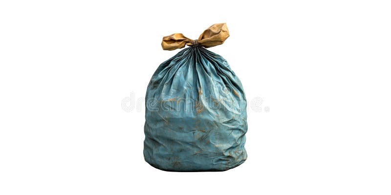 Large Blue Garbage Bag. Waste Management and Environmental Impact ...