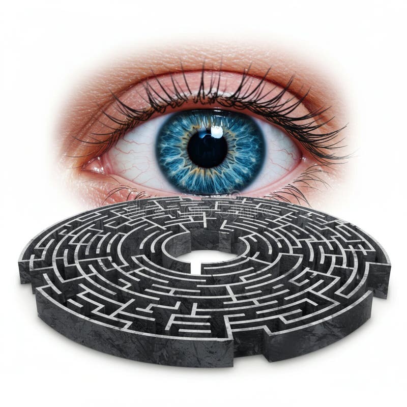 A Large Blue Human Eye, Displaying Intricate Iris Details, is ...