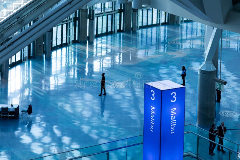 Blue empty lobby editorial photography. Image of leisure - 352054407