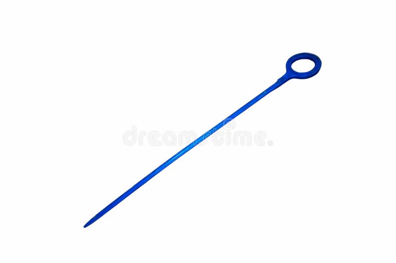 Large Blue Plastic Sewing Needle with Eye Hole, Isolated on White ...