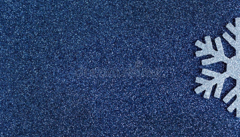 Large Blue Snowflakes on a Blue Background. Stylish Christmas Concept ...