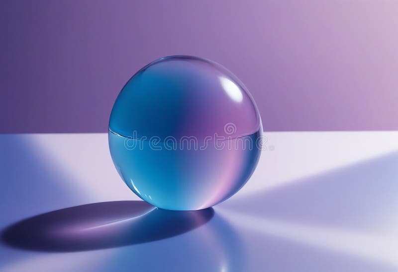 A Large Blue Water Droplet with a Gradient Effect Stock Illustration ...