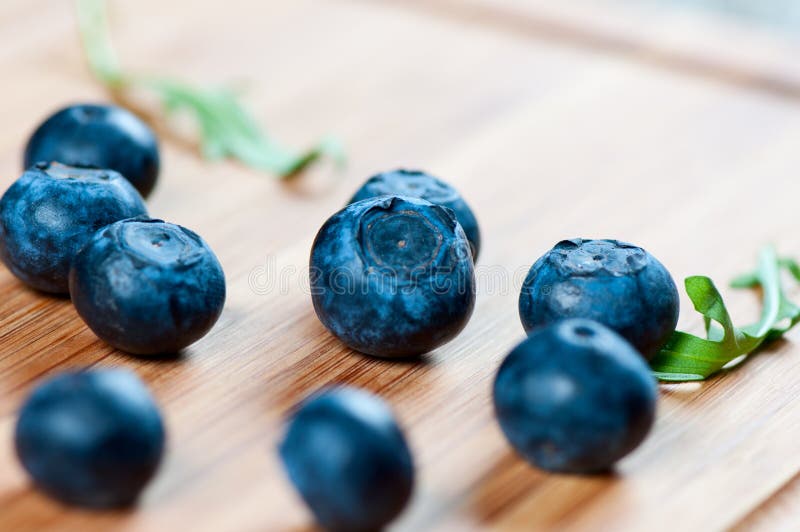 Large Blueberries on a Wooden Board Stock Image - Image of fresh, juicy ...
