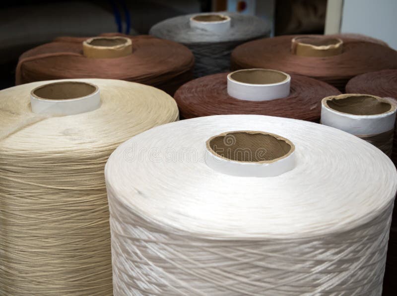 Large Bobbins with Thick Threads for Processing the Edges of Carpets ...