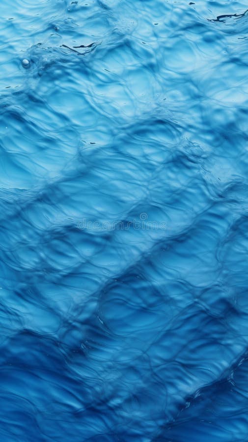 A Large Body of Water with Waves on it Stock Image - Image of generated ...