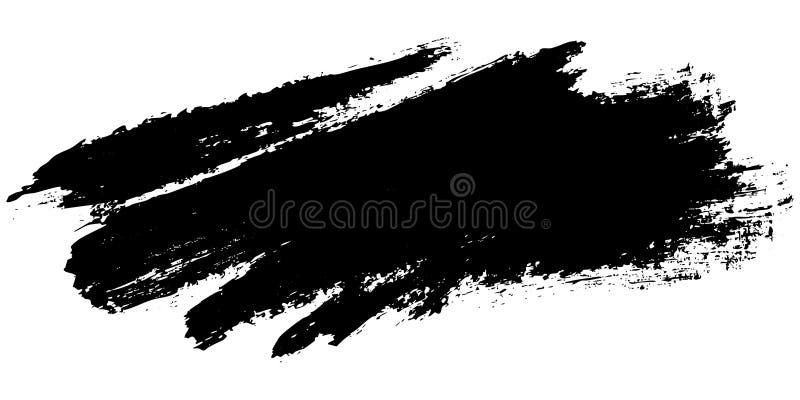 Bold Black Brushstroke on a White Background Creates a Striking Visual ...