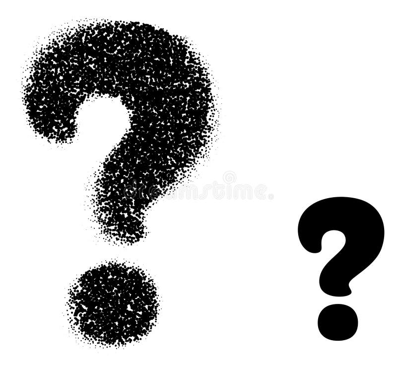 Large and Bold Question Mark Icons Stock Illustration - Illustration of ...