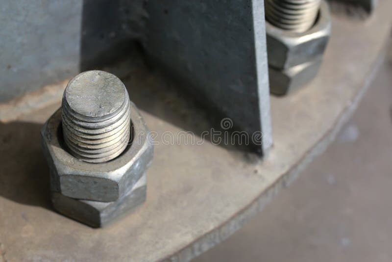 Large Bolt and Nut Industry Stock Photo - Image of mount, metal: 81946246