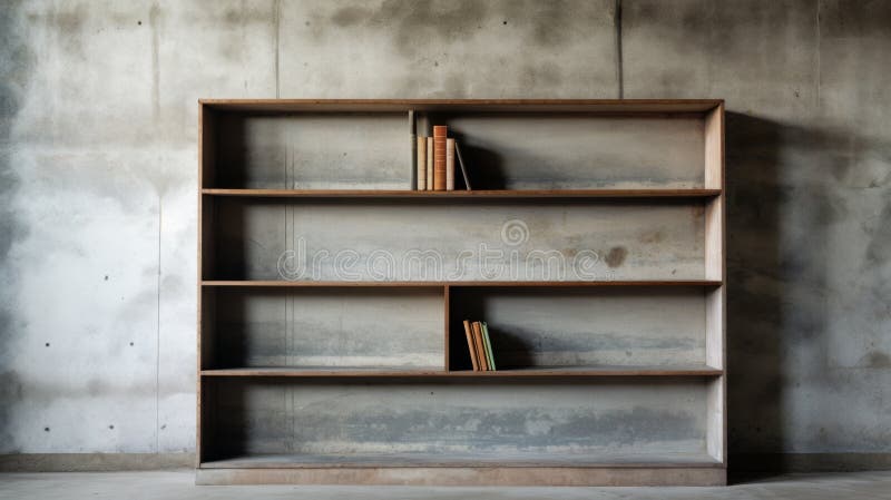 Japanese Contemporary Bookcase in Urban Industrial Setting Stock ...