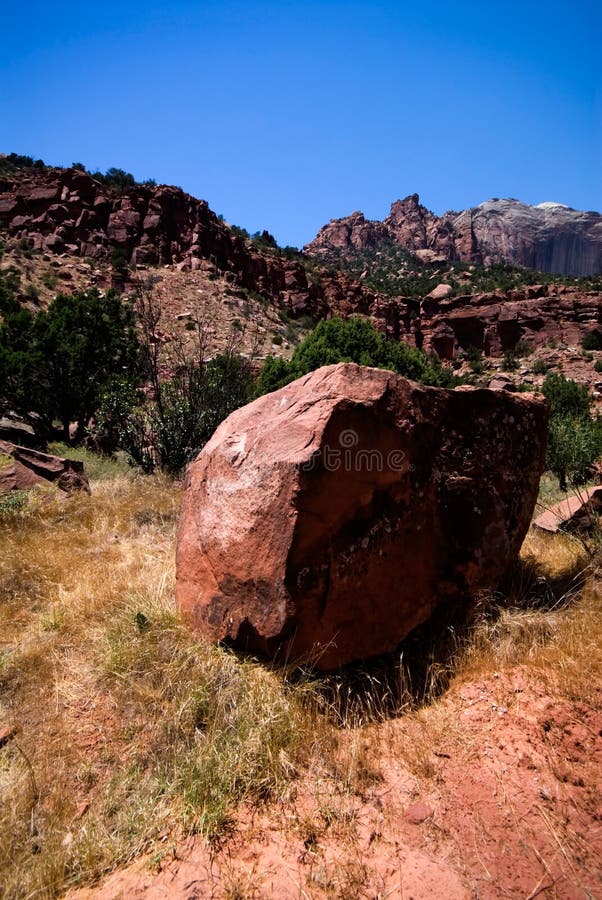 Large boulder stock image. Image of attraction, scene - 1114745