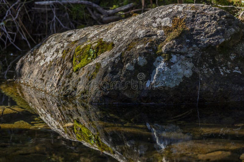 Large Boulder Half Submerged Stock Image - Image of alportel, people ...