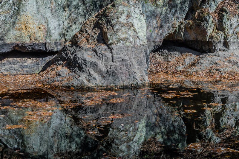 Large Boulders on Side of Shallow River Stock Image - Image of ...