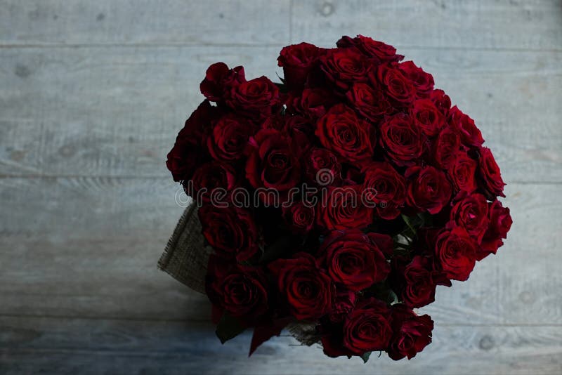 A Large Bouquet of Beautiful Red Roses. Stock Photo - Image of spring ...