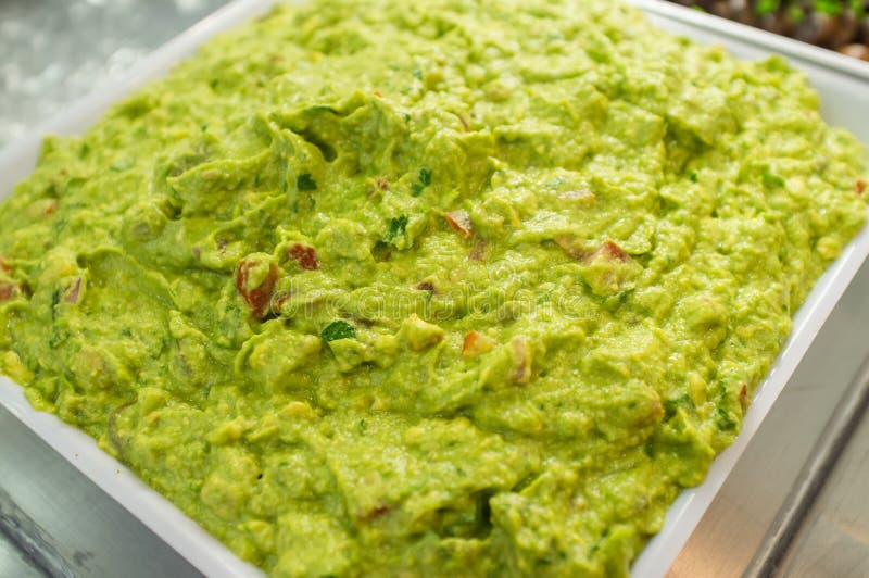 Large Bowl Guacamole stock image. Image of chilled, sauce - 79392421