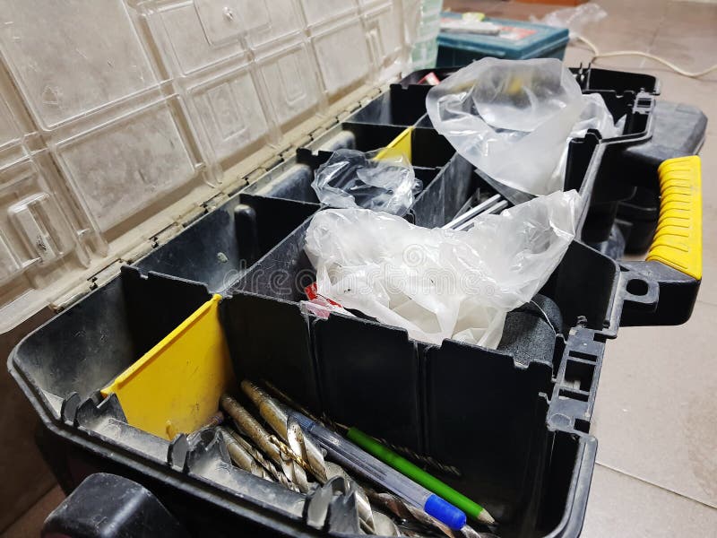 Large Box for Professional Building Tools Stock Photo - Image of hammer ...