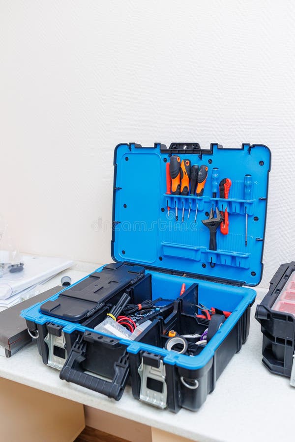 A Large Box of Repair Tools Stock Image - Image of metallic, toolkit ...