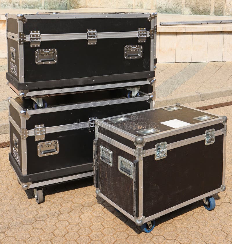 Large Boxes for Transportation Electric Equipments Stock Photo - Image ...